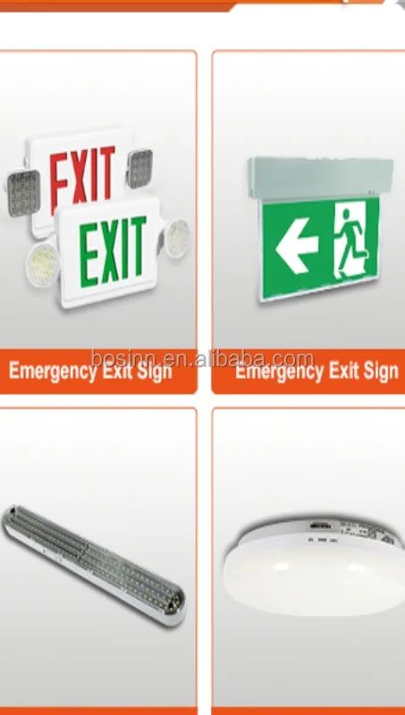 Hotel Hallway Fire Safety Emergency Lighting Rechargeable Battery ...