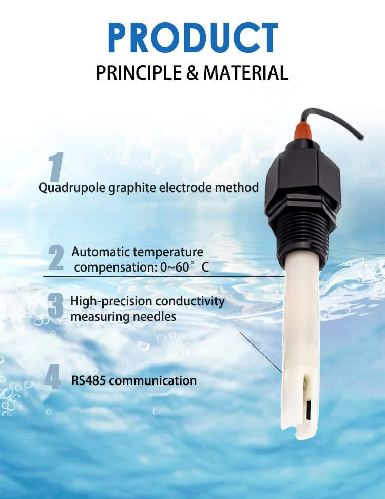 Aquaculture Rs485 Output Online Water Ec Transmitter Transducer ...
