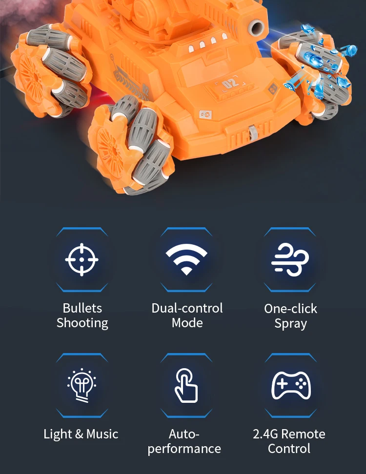 Drifting Water Bomb Spray Stunt Assault Car Climbing Stunt Off-road Toy ...