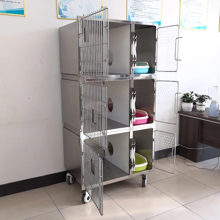 Usmilepet New Design Sustainable Cat Boarding Cages For Pet Hospital ...
