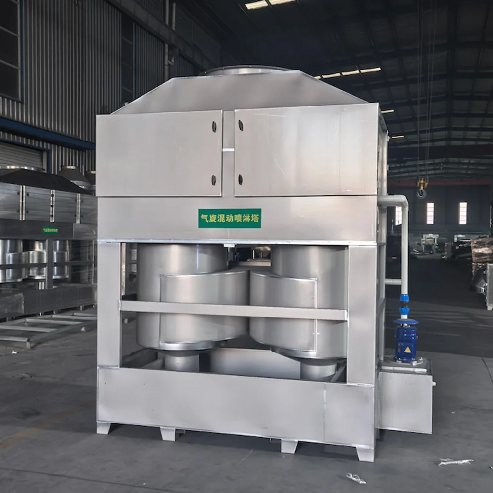 YNT Cyclone Tower Hybrid Spray Tower Deodorization Waste Gas Treatment ...
