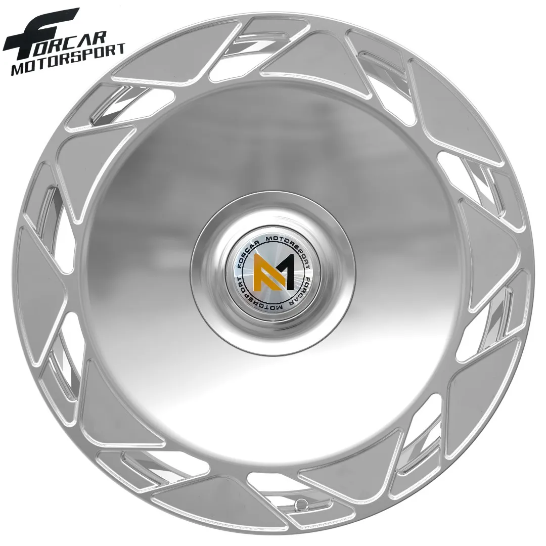 Forcar Silver Polished Floating Center Cap Custom Popular Luxurious ...