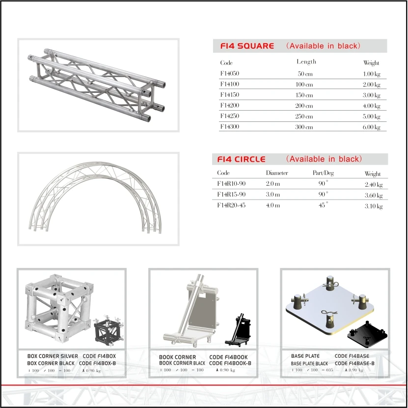 Deco Truss - 100x100mm Aluminum Truss for Stage Lighting