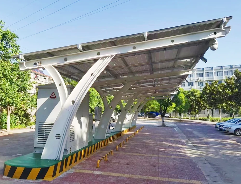 Waterproof Carport Solar Mounting Structures Pv Frame Customized Design ...