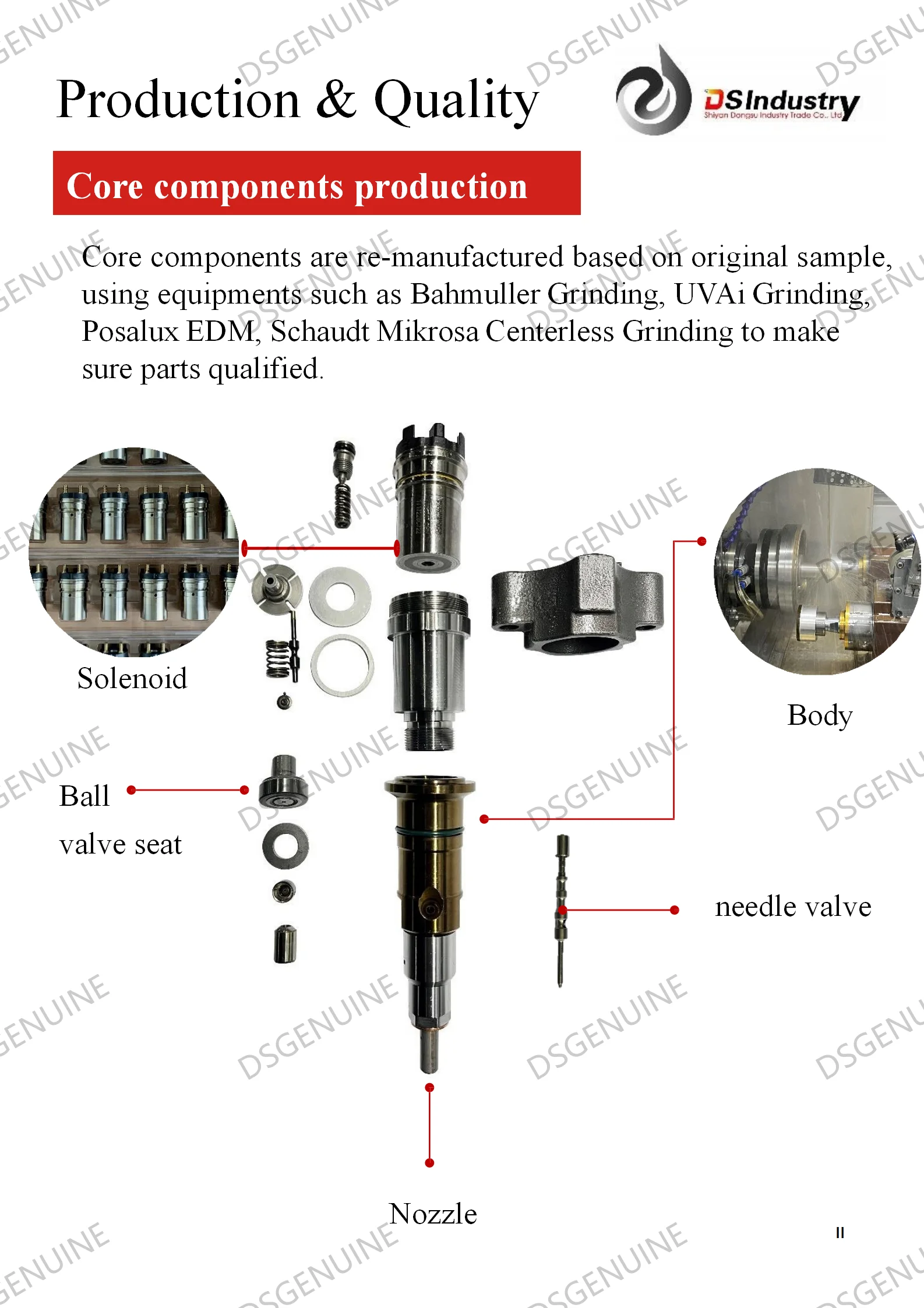 Original Re-man Isc Diesel Engine Fuel Injector 4984756 5579407 2872068 ...