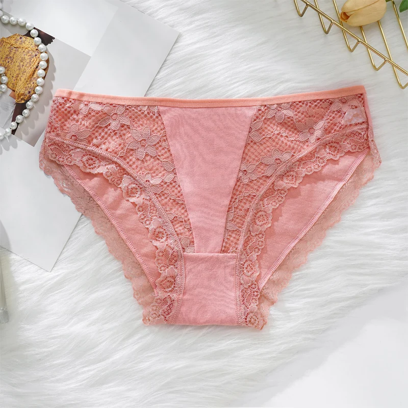6 Colors Mixed Color Ladies Panties Simless Underwear Panties Dot ...