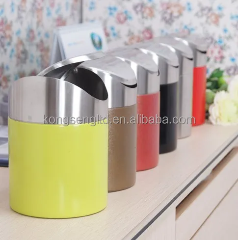 Stainless Steel Table Waste Bin Table Top Dust Bin - Buy Table Waste ...