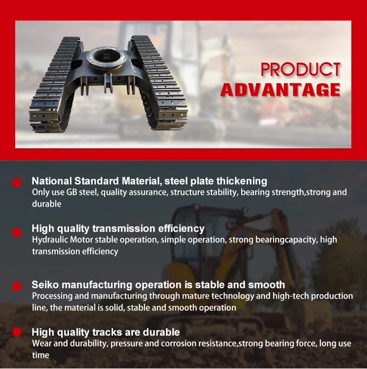 Skid Steer Rubber Track Chassis Tractor Rubber Tracks Agriculture ...