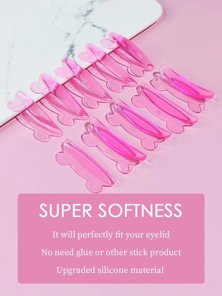 Professional Cute Eyelash Perming Rod Translucent Jelly Rod for Eyelash ...