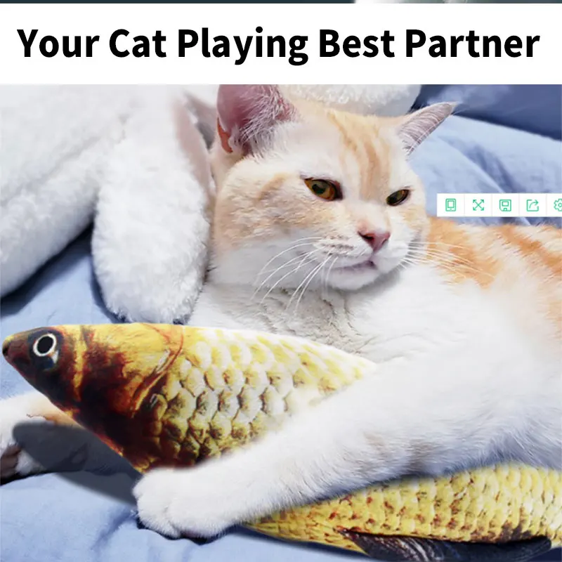 Usb Electric Moving Fish Catnip Dancing Fish Cat Toy Cat Flopping ...