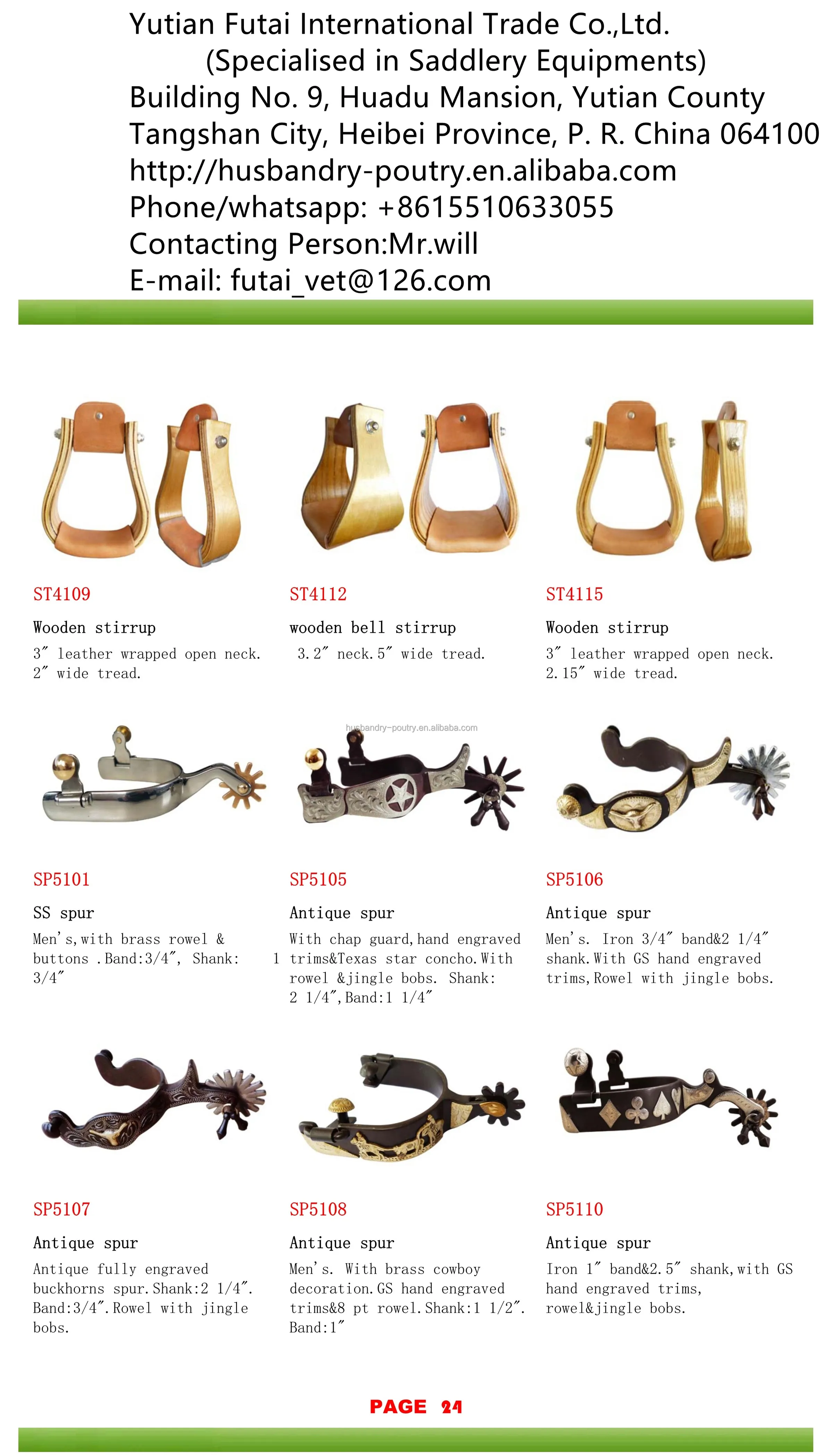 Horse Stirrup Wood Stirrup with Hand Laced Leather Tread