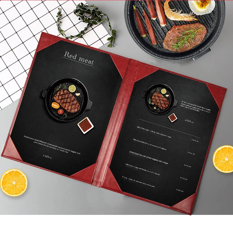 Cover Menu Restoran - Premium Leather Bar Menu Covers