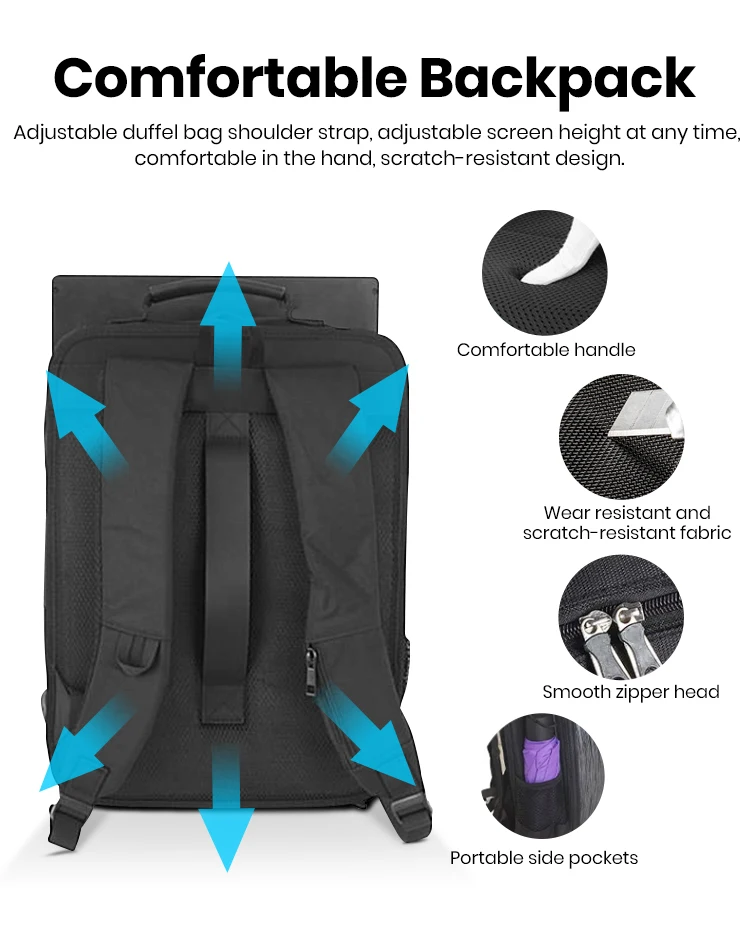 Mobile Digital Backpack Billboard Lcd Backpack Walking Billboard 21.5 ...