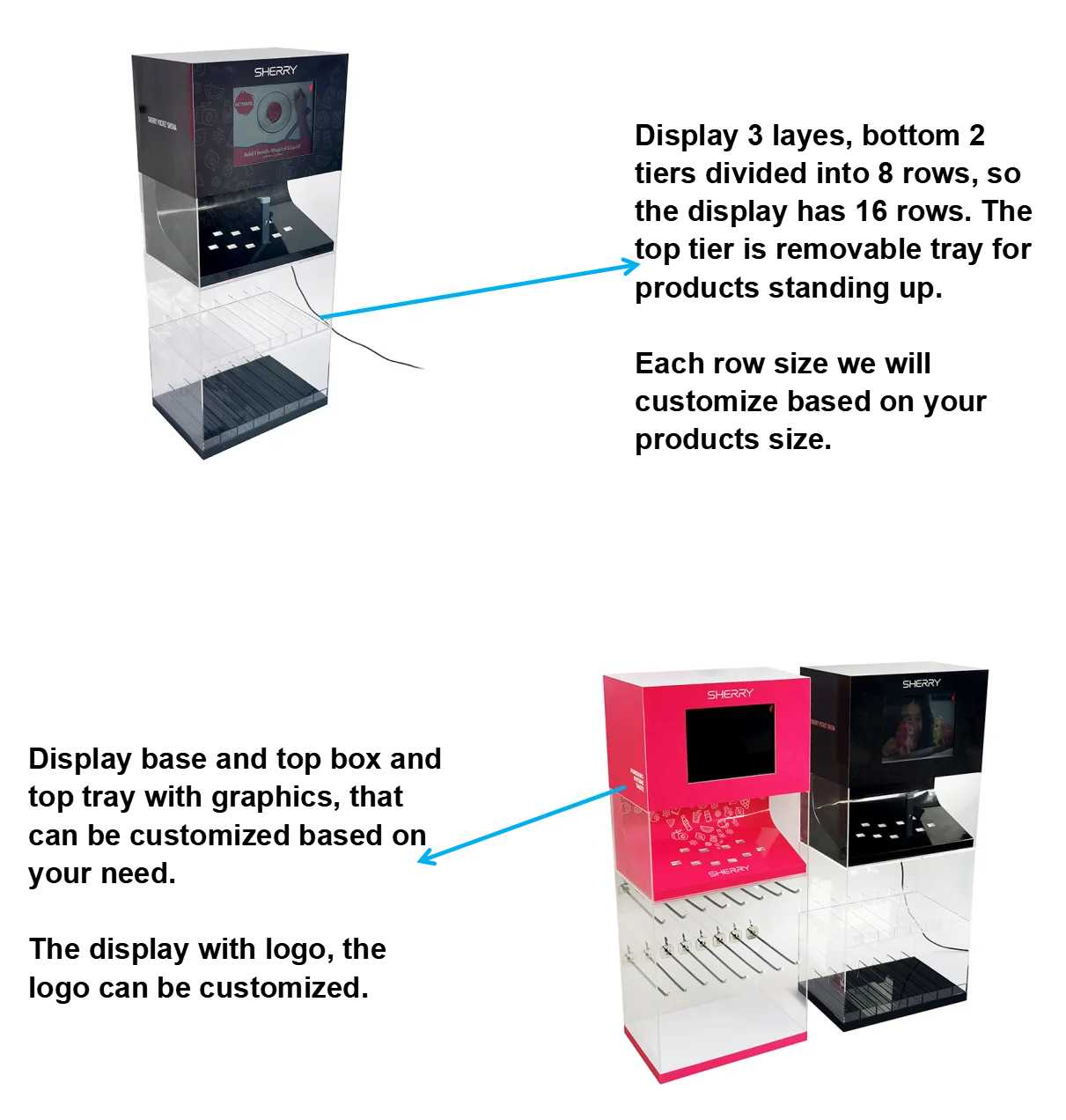 Acrylic Supplier Custom Cigarette Display Rack Smoke Shop Smokeless ...