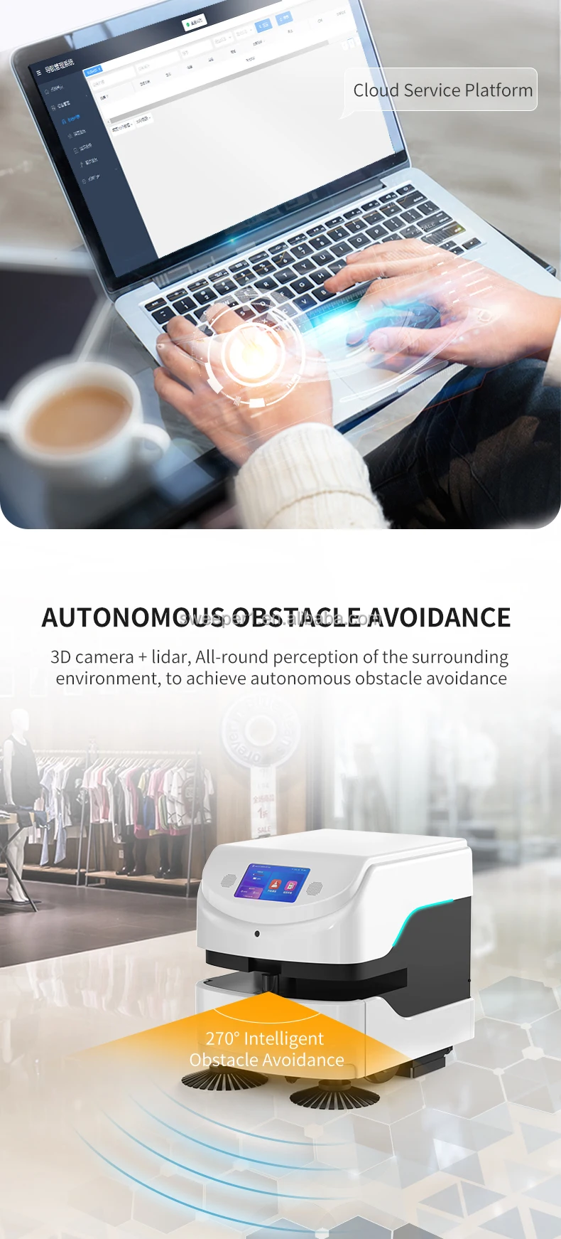 Reeman Intelligent Cleaning Robotic For Office Building Robotic Floor ...