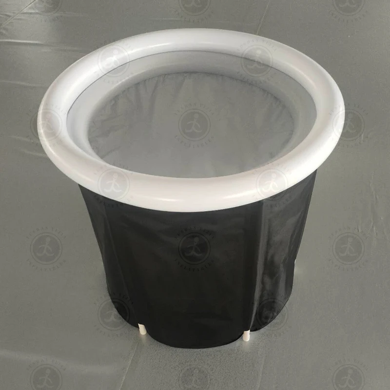 Customized 75x75cm Inflatable Ice Bath Polyester Fabric Ice Bath ...