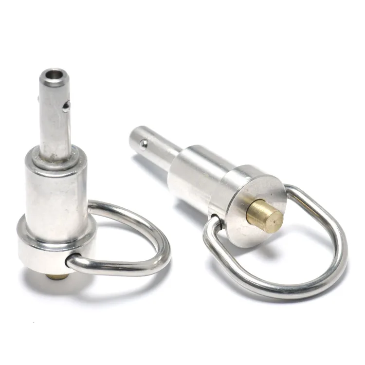 D Ring Shouldered Ball Lock Pin Quick Release Pin - INGKS