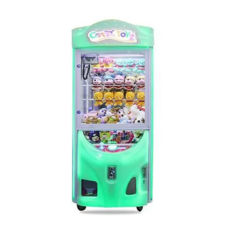 Best High Quality Colorful Coin Operated Grab Gift Crane Game Machine