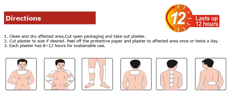 Herbal Plaster for Lower Back Leg Pain Relief Deep Soothing Natural ...