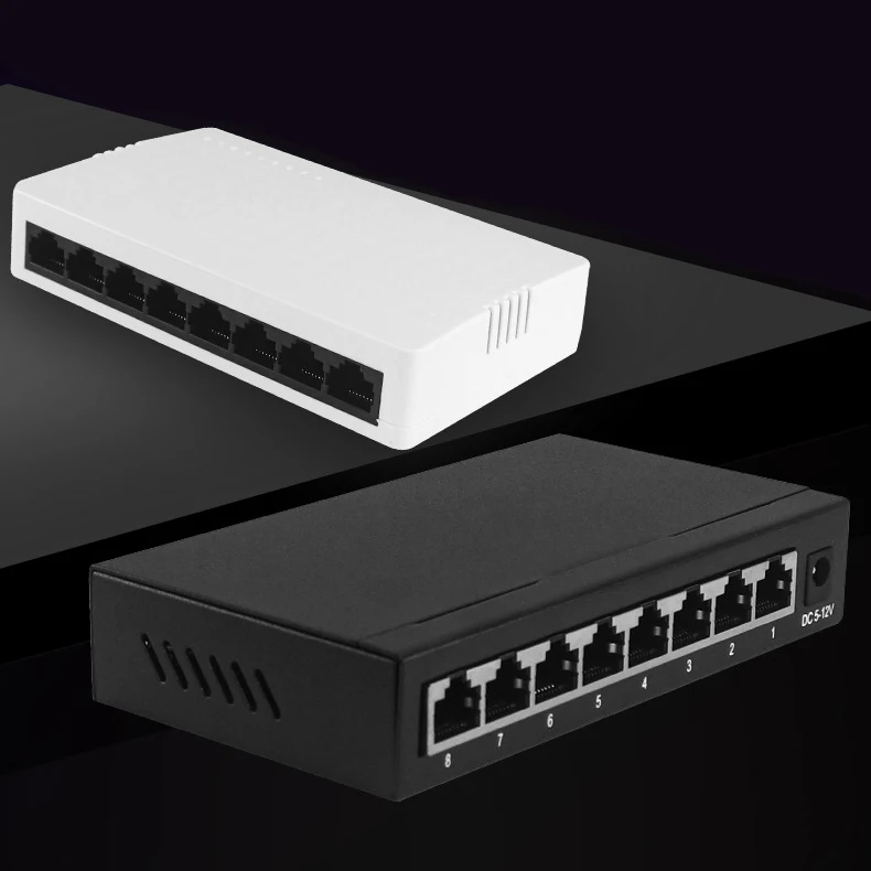 Ethernet Desktop Switch Hub 100mbps/gigabit 8-port Ethernet Switch For ...