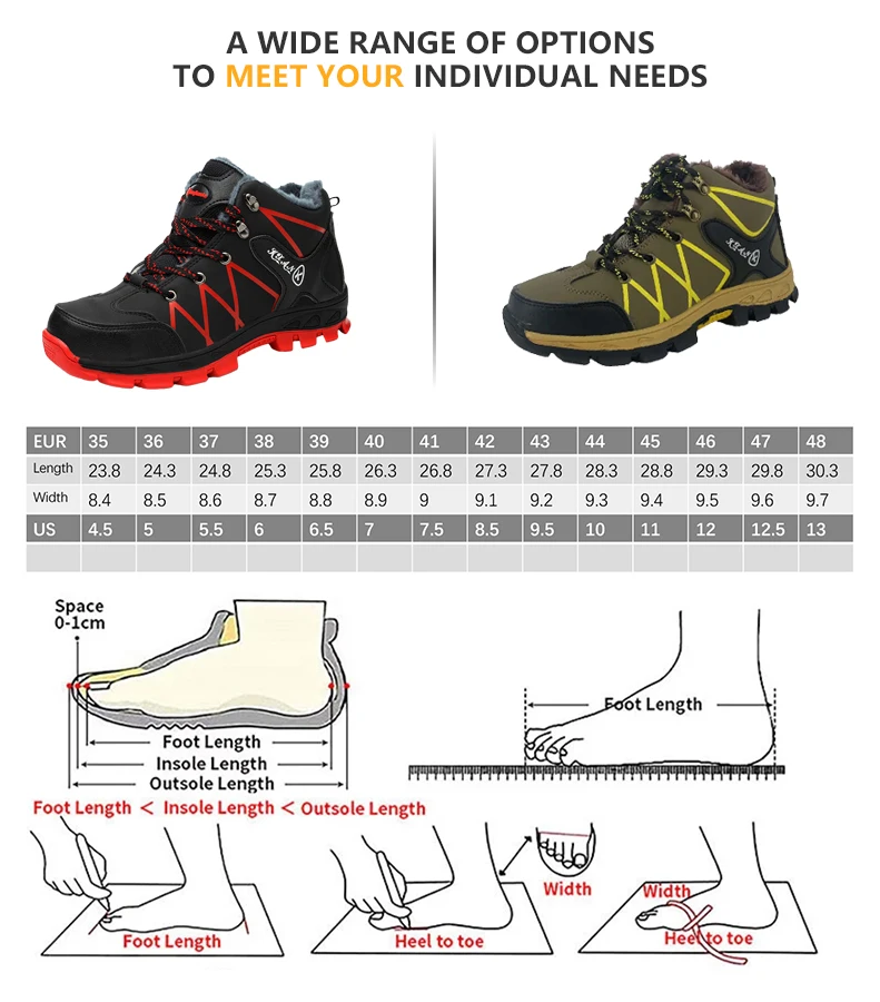 Outdoor Industrial Winter Safety Shoes Industrial Construction Work ...