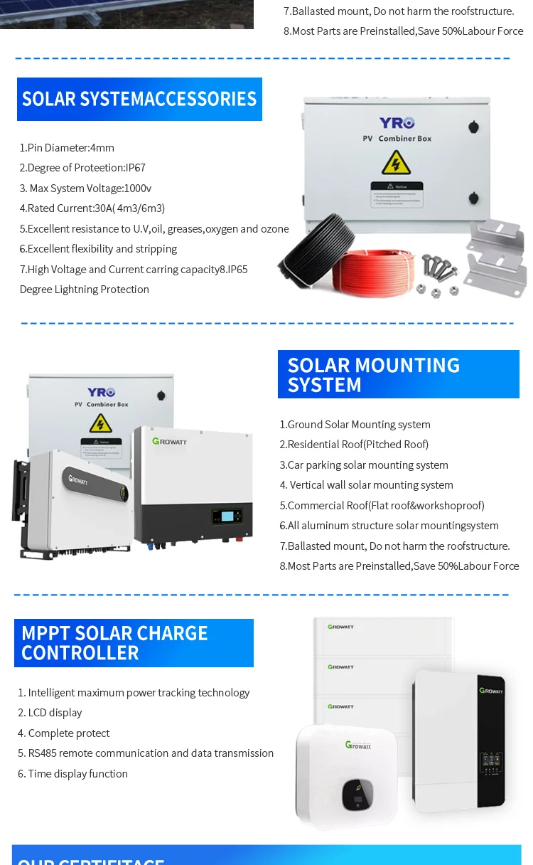 Paneles Solares Para Casa Complete Set 5kw 10kw 15kw 20kw 25kw 30kw Solar Panels System Hybrid ...