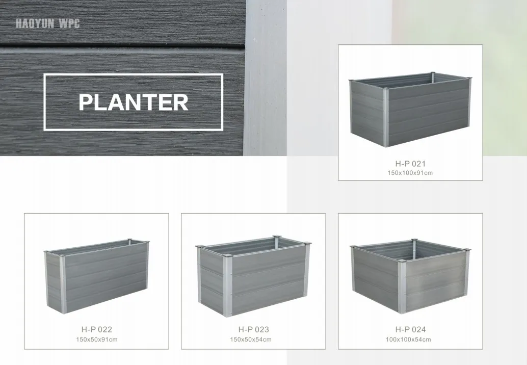 Factory Wholesale WPC DIY Planter Square Yard Flower Box with Coating ...