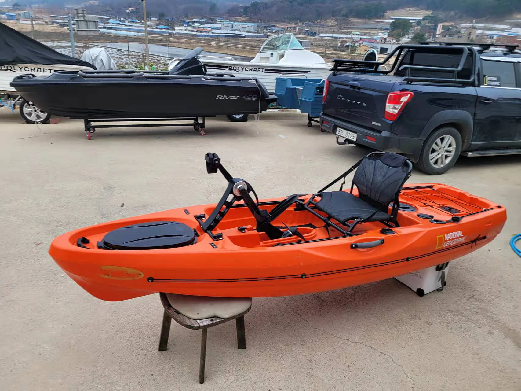 Gasoline Air-Cooled Jet Type Outboard Motor 2-Stroke Pedal Engine Kayak ...