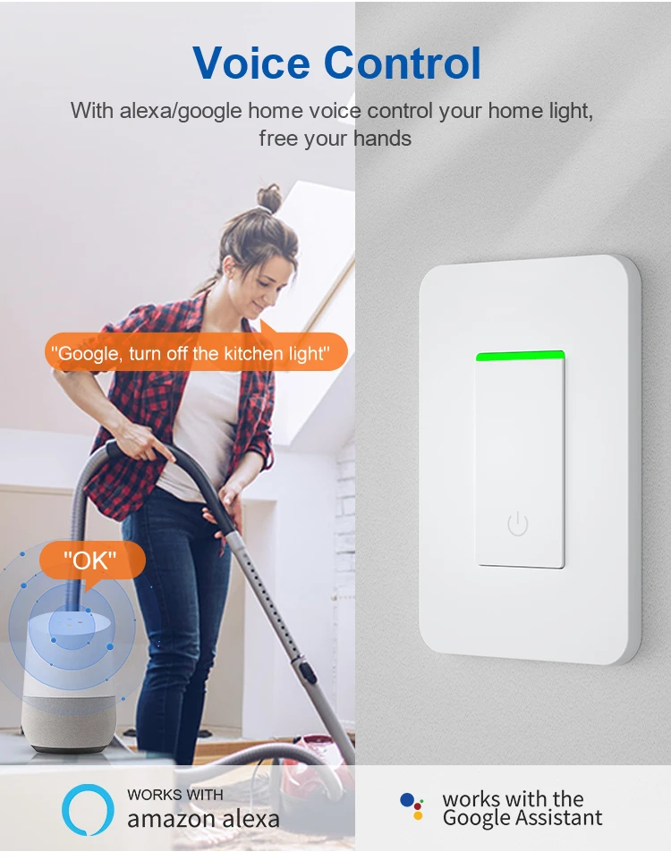 Etl Us Google Interruptor Electrical Smart Switches Tuya Wifi Switch ...