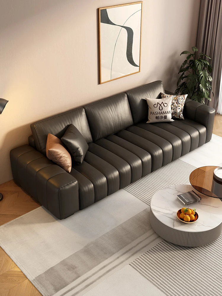 Wholesale Real Leather Couch Modern Genuine Cowhide Leather Sofa ...