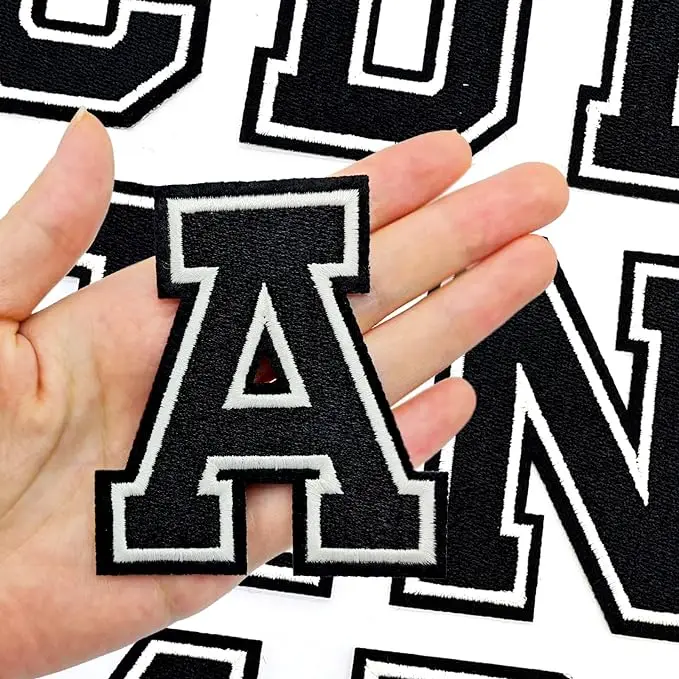 26 Alphabet Embroidery Patches Varsity Letter Patches Iron On Colorful ...