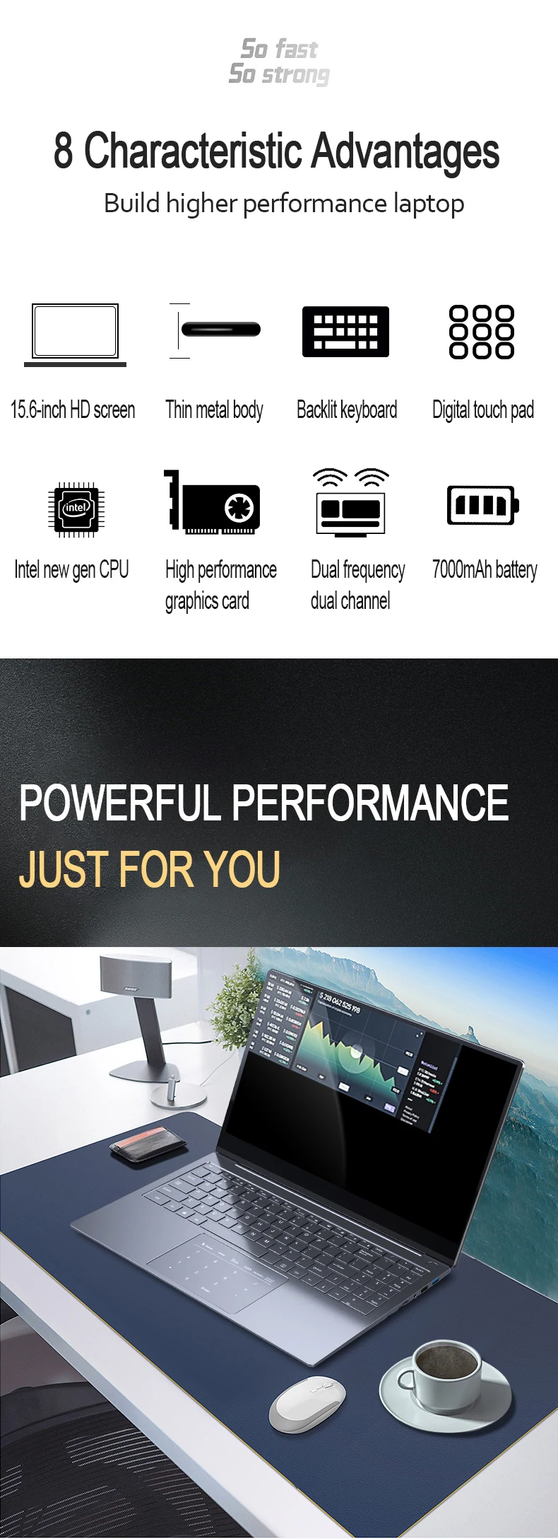 China Factory Laptop Business Notebook Computer 15.6 16 Inch RAM 8GB ...