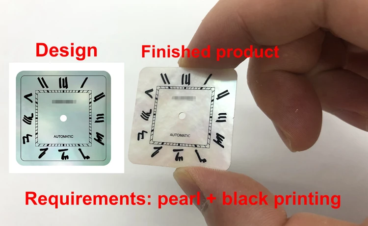 Customize Your Watch with White Dial Stickers by Flytigercnc