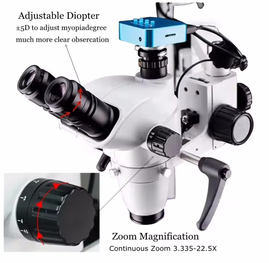 Electric Dental Operating Surgical Microscope with Camera for Lab ...