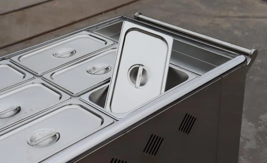 Restaurant Buffet Equipment Food Warming Cart High Grade Stainless ...