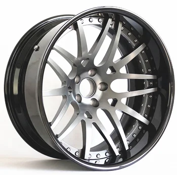 Custom 5x108 5x1143 Deep Dish 2 Piece Alloy Forged Wheels For Luxury ...