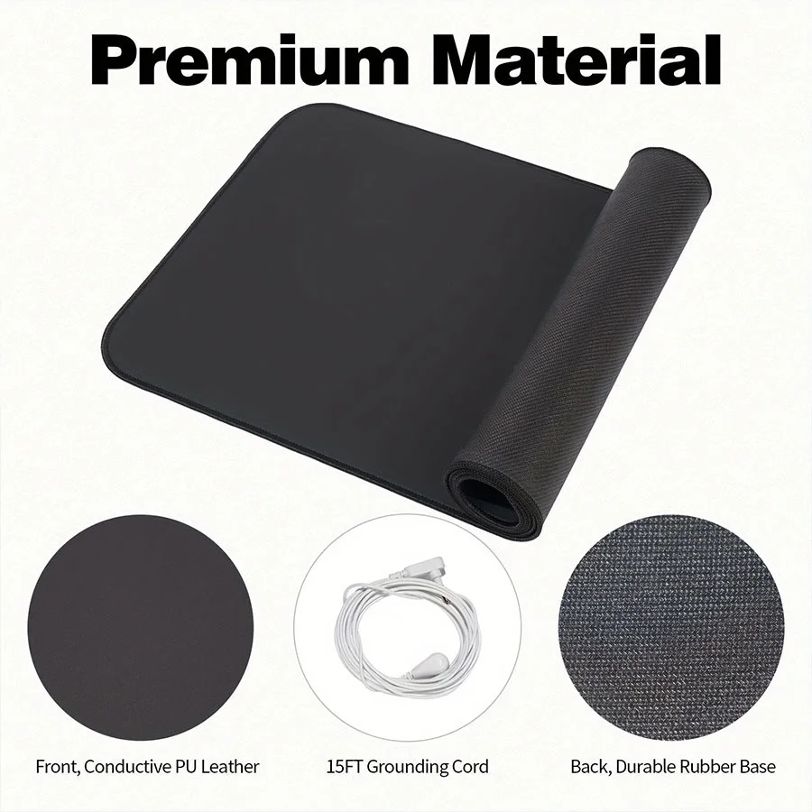 Anti-Static Conductive ESD Grounding Earthing Mat for Improved Ground ...