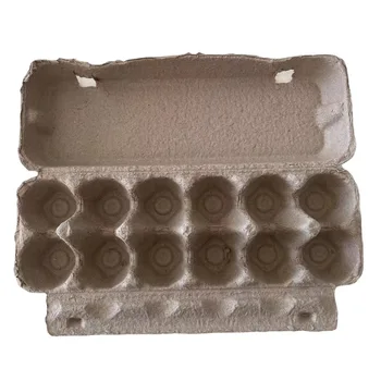 Biodegradable Egg Box Pulp Mold Cartons Cardboard Paper Collecting Tray ...
