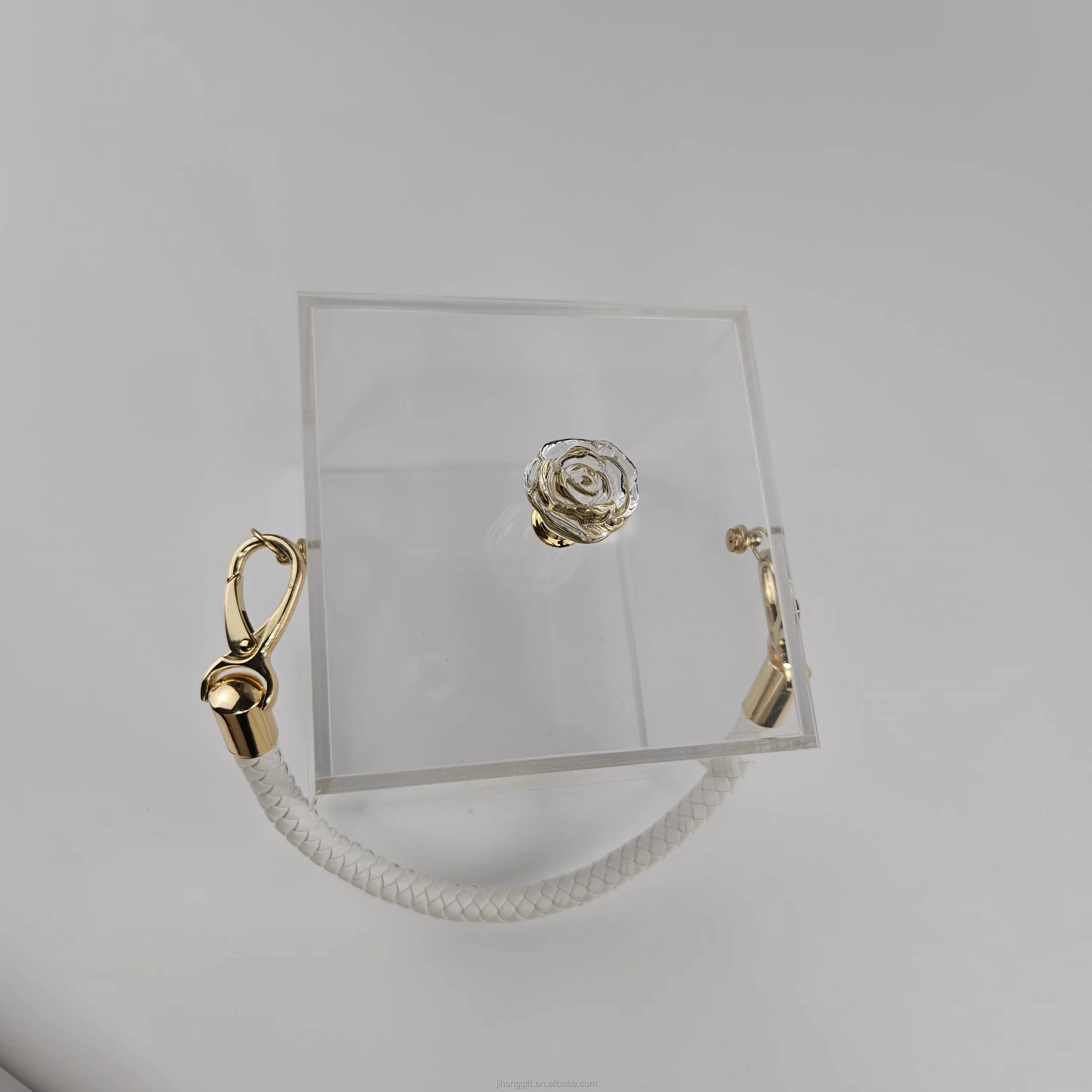 Luxury Acrylic Gift Box With Handle Wedding Gift Candy Chocolate Tube ...