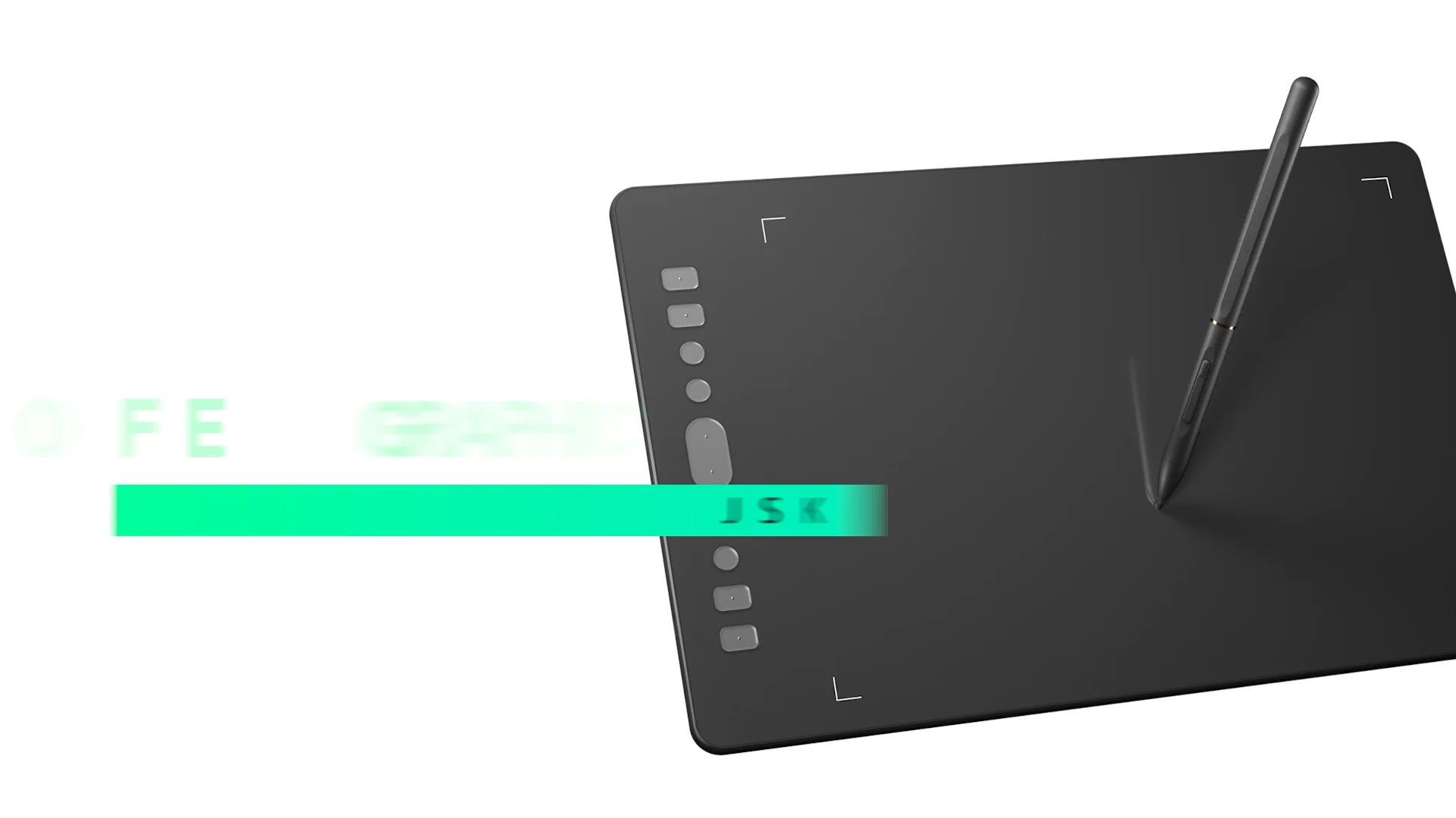 Jsk Paperless Drawing Tablet 10 Customized Keys Drawing Pad Pen Tablet ...