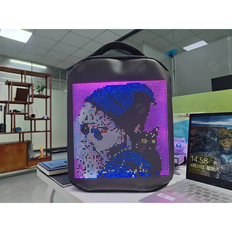 Led Backpack Walking Digital Signage Led Travel Backpack Mobile ...