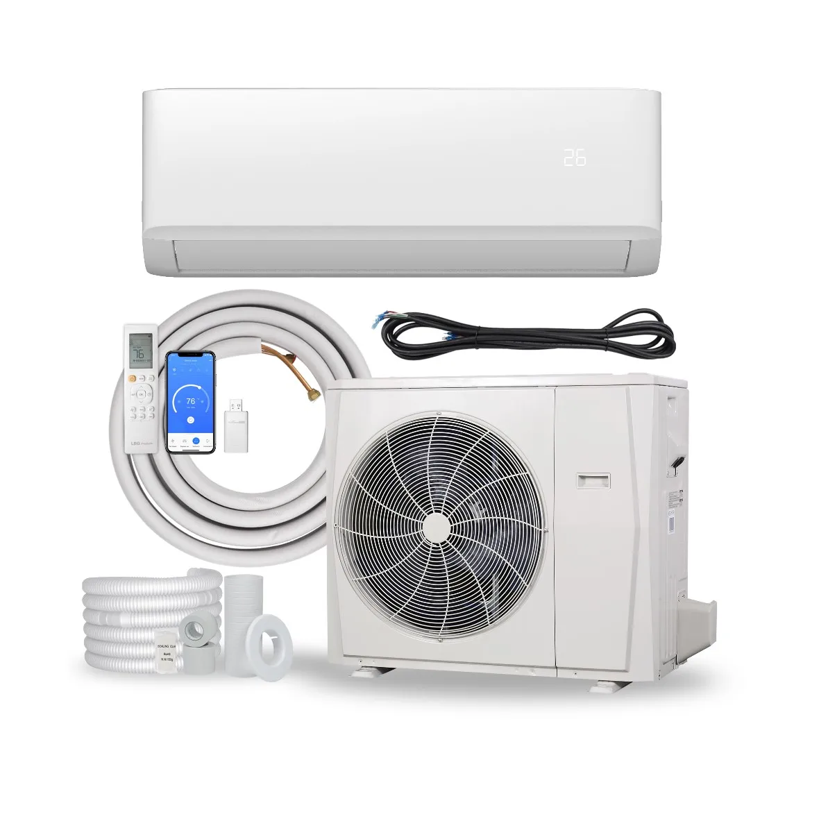 USA Market Home Appliance Wall Mounted AC Mini Split Air Conditioning ...