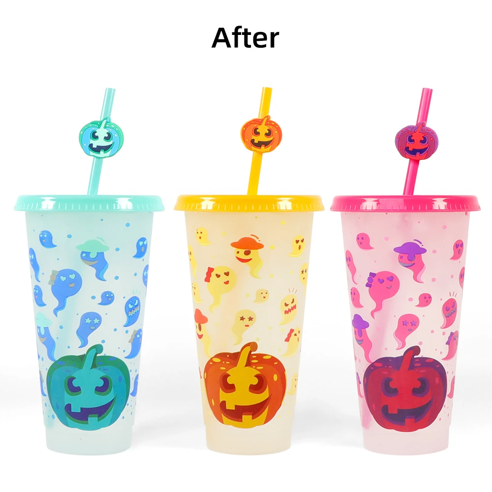 Drink Party Gift Tumbler Color Changing Cold Reusable Plastic Cups For ...