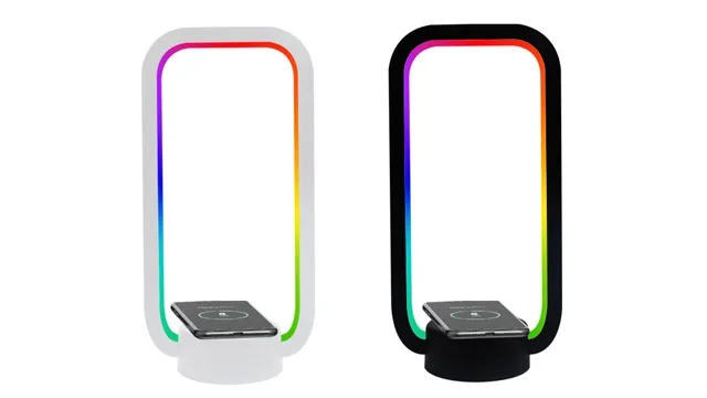 Newest! Bedside Table Lamp With Wireless Charger Remote Control Color ...