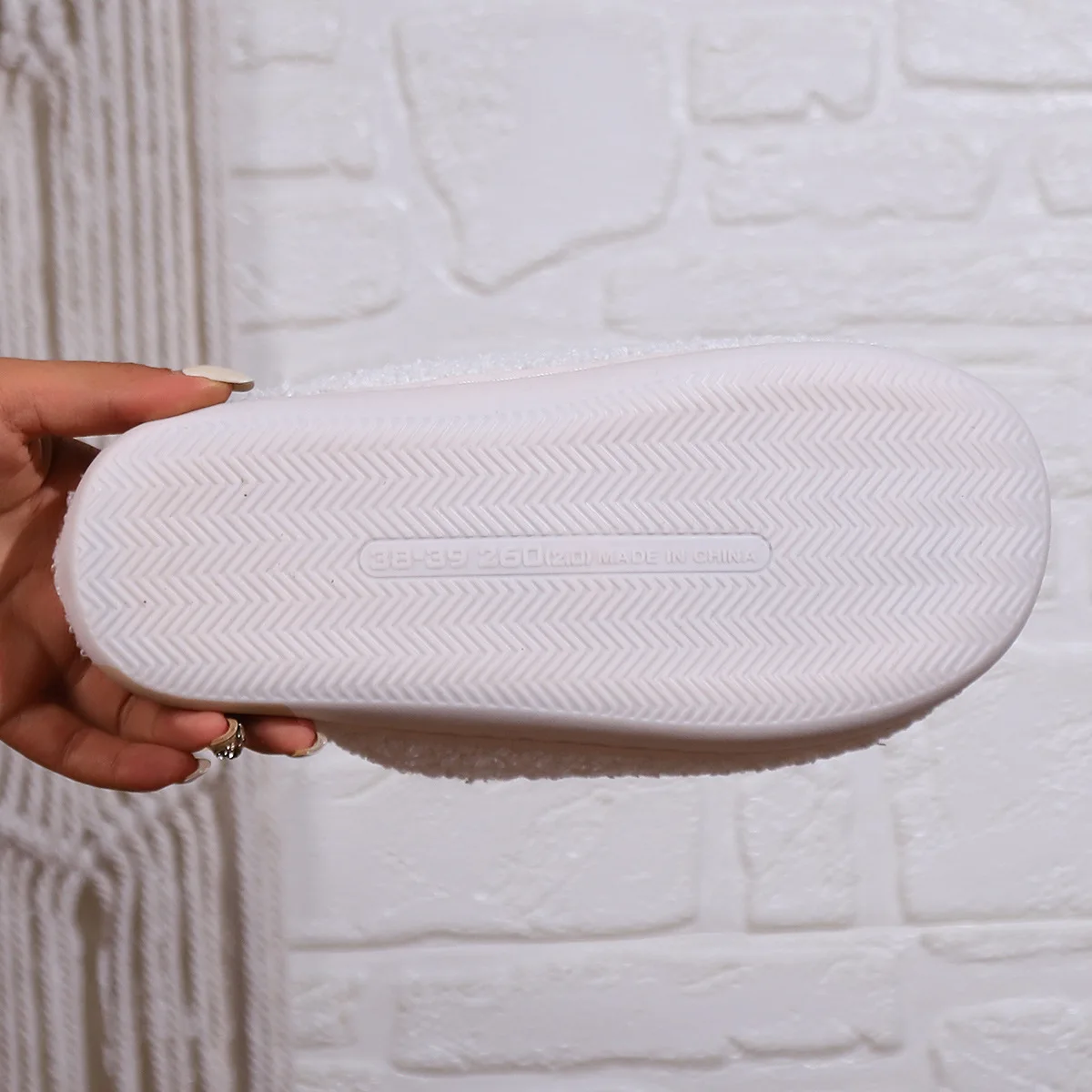 Women's Men's Cute Slipperswomen Cherry Love Heart Slippers Foam Fluffy ...