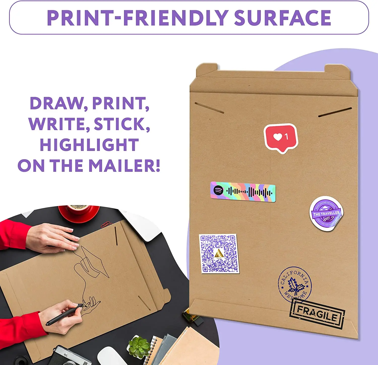 Custom Rigid Mailer Envelope Customize Rigid Mailing Envelopes Tab Lock ...