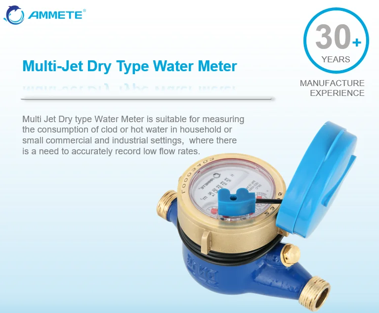 Multijet Water Meter - Reliable Pulse Output & Custom Support
