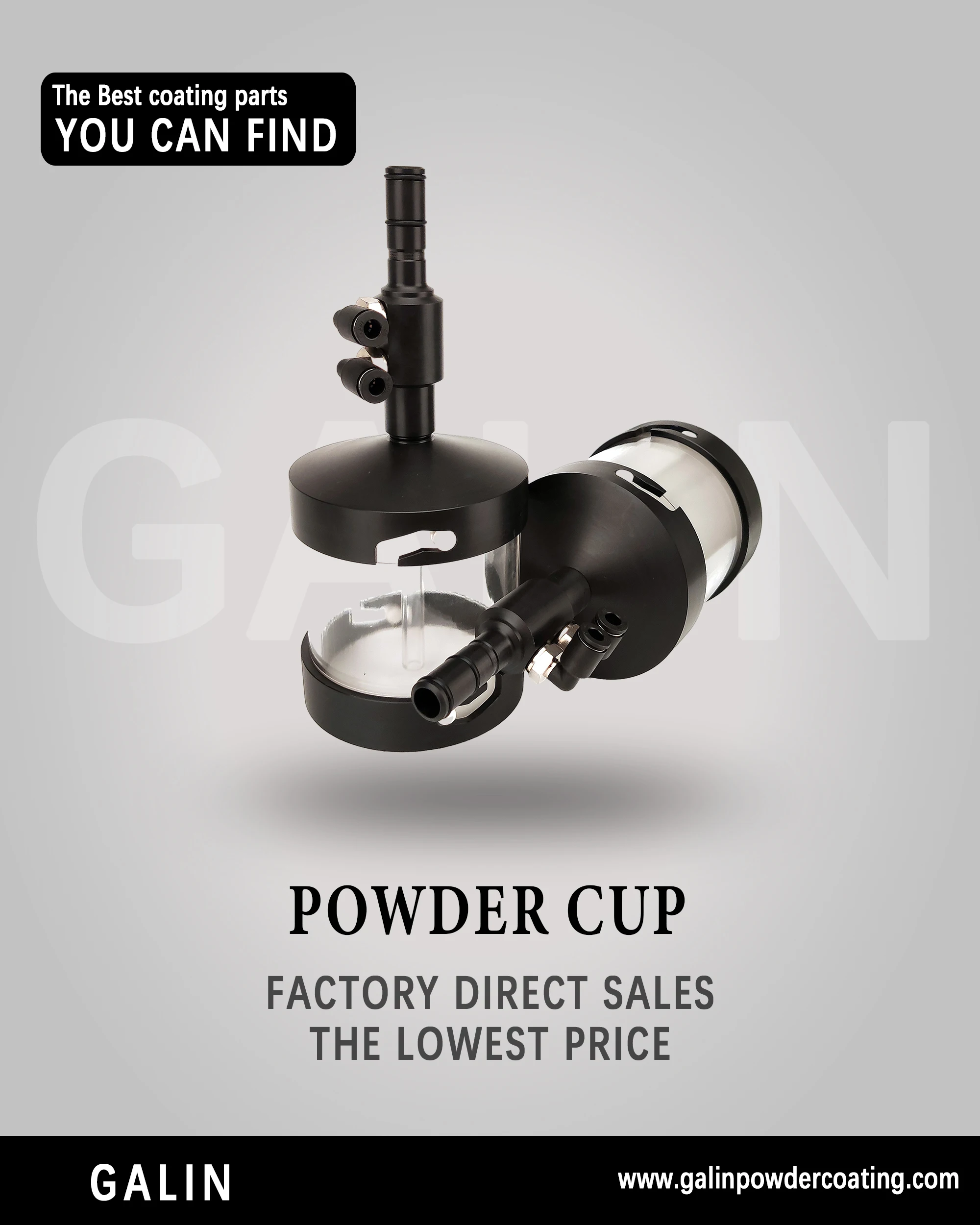 GM03 Powder Coating Cup - 500 Ml, Durable & Efficient