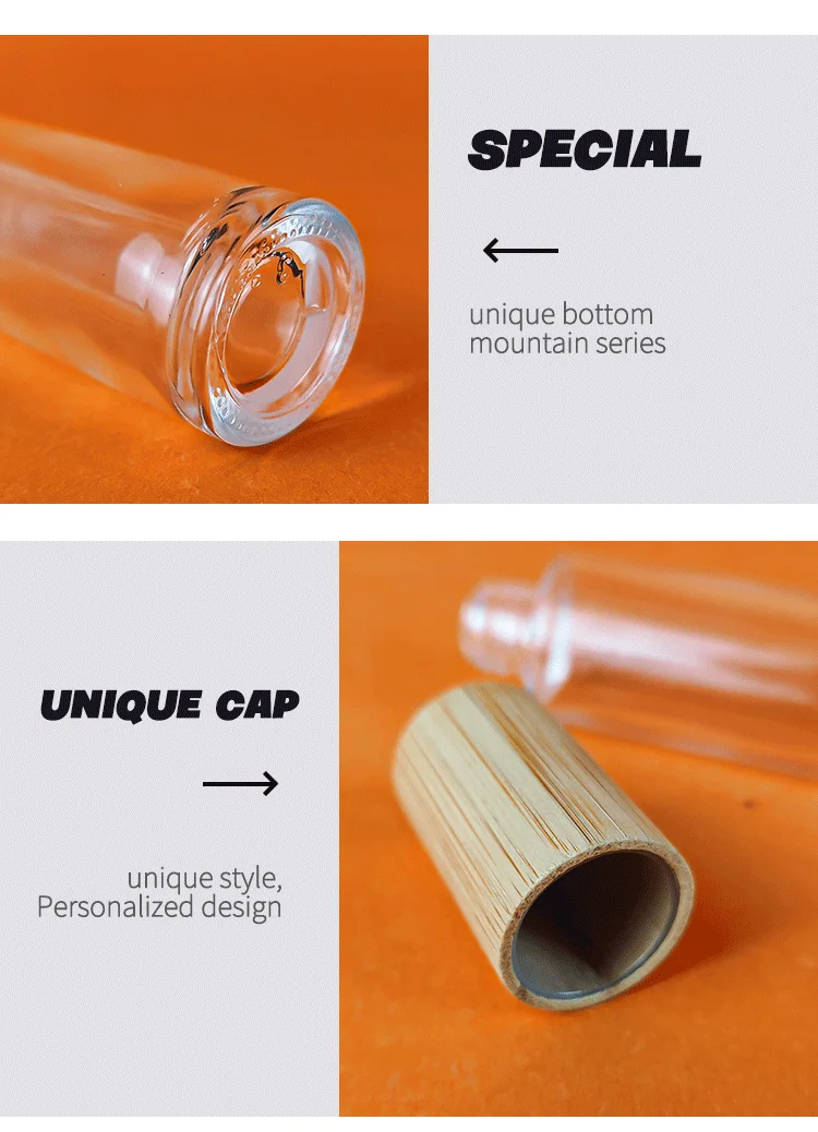 Transparent Tall And Slender Perfume Bottle Glass Mini Packaging Empty ...