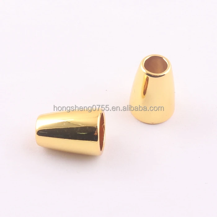 High Quality Gold Metal Cord End Cap Clip For Rope - Buy Metal Cord End ...